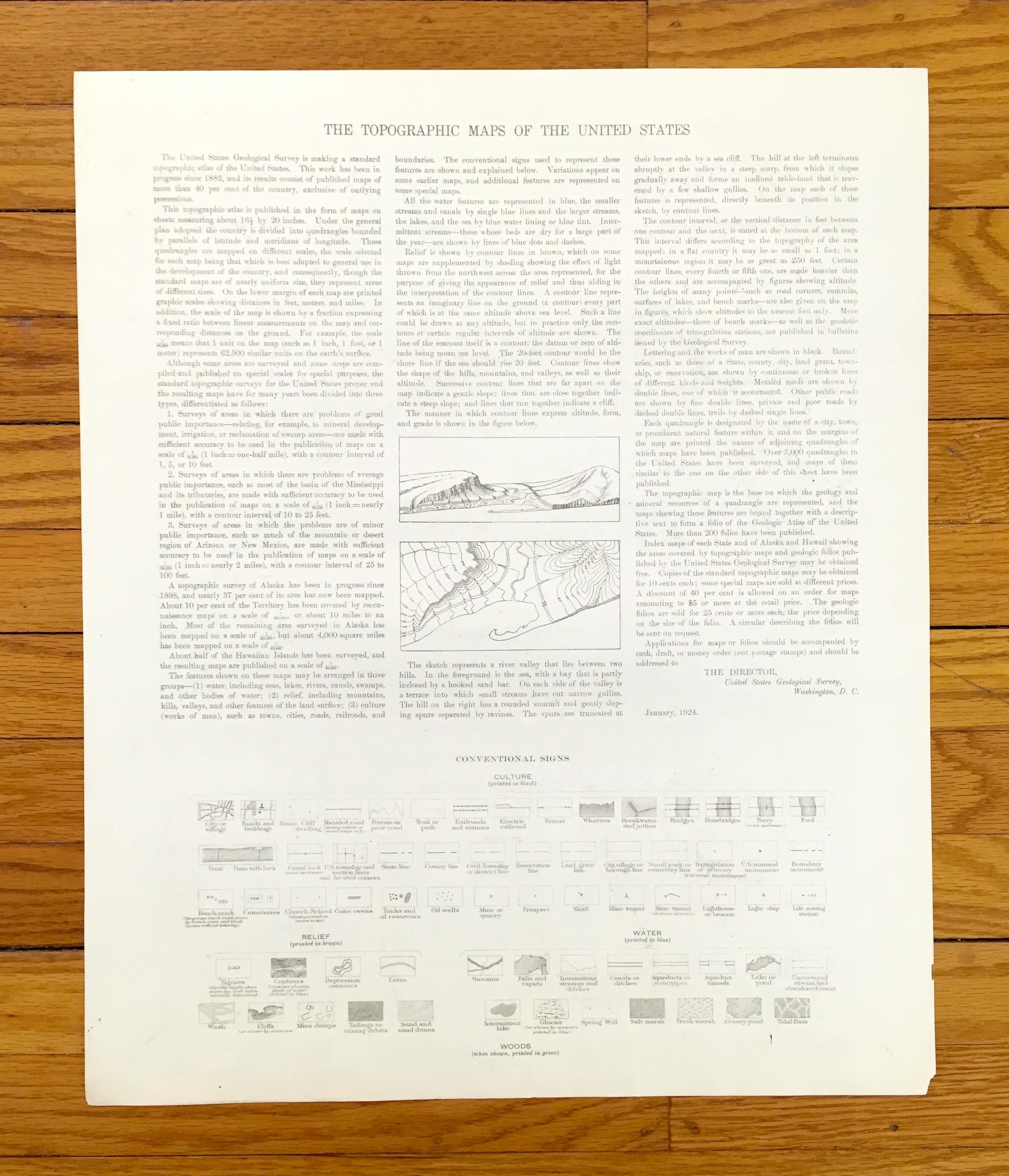 Antique Berkeley Springs, West Virginia 1901 US Geological Survey ...