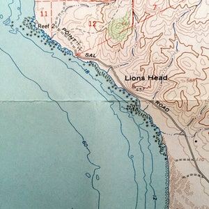 Antique Point Sal, California 1959 US Geological Survey Topographic Map ...