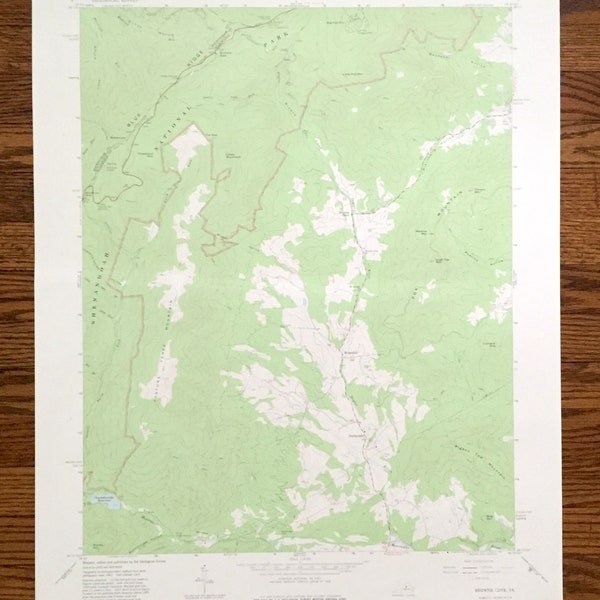 Blue Ridge Mountains Topographic Map - Etsy