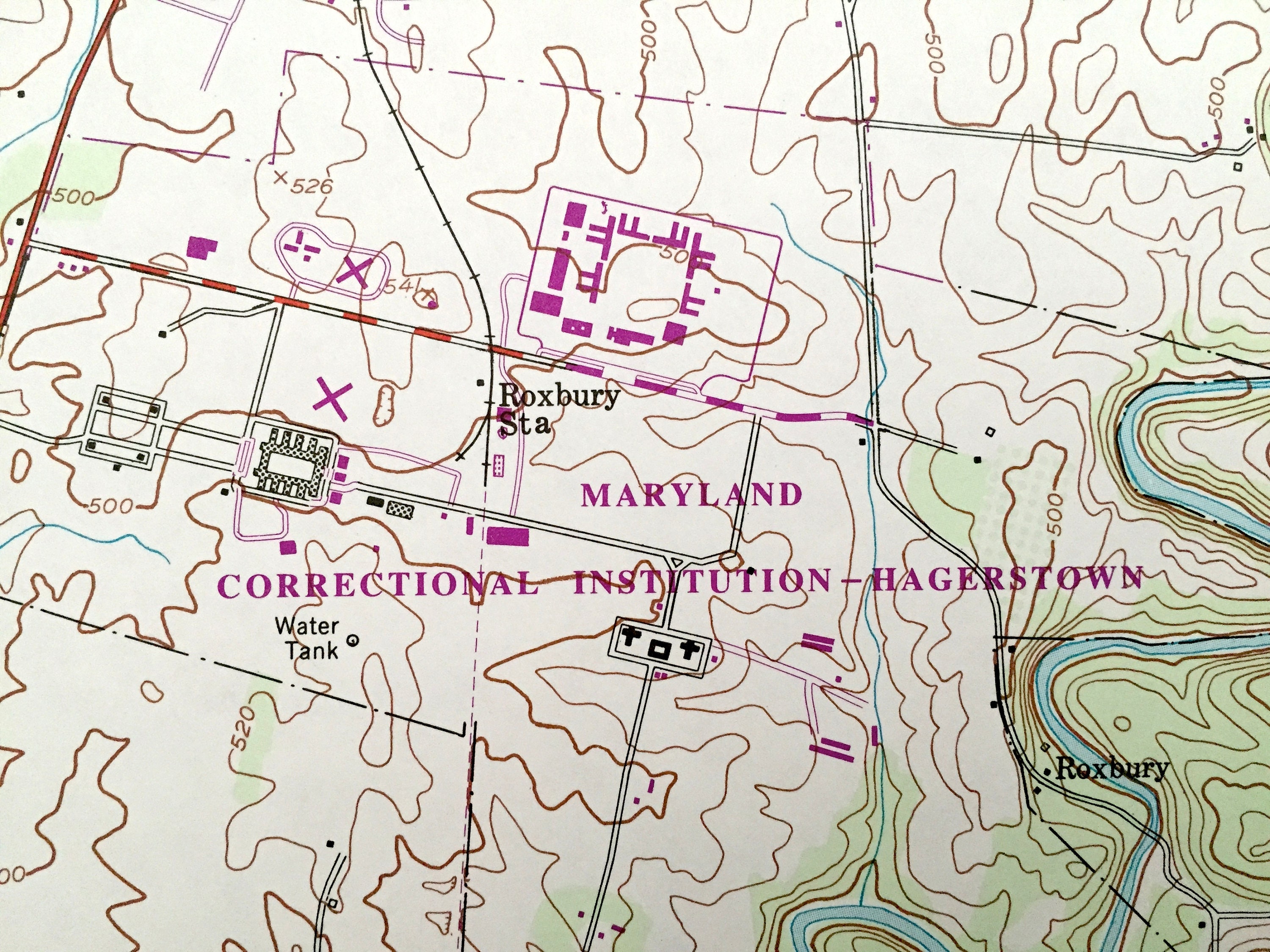 Antique Funkstown, Maryland 1953 US Geological Survey Topographic Map ...