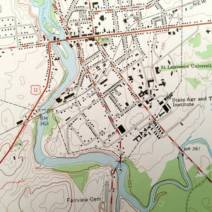 Antique Canton, New York 1964 US Geological Survey Topographic Map– St ...