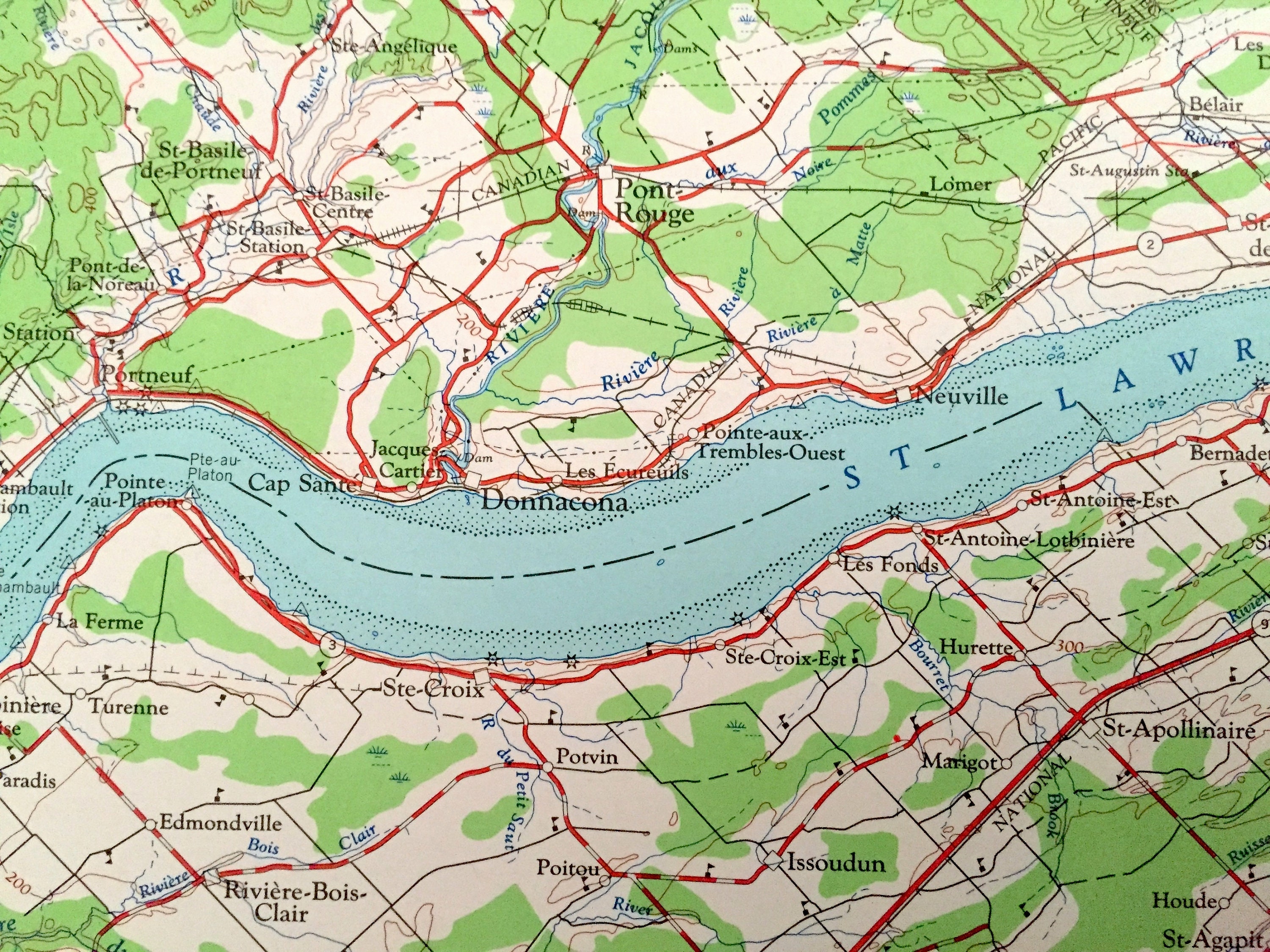 Antique Quebec, Canada 1962 US Geological Survey Topographic Map ...