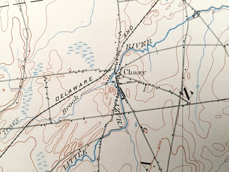 Antique Rouses Point New York 1907 US Geological Survey - Etsy