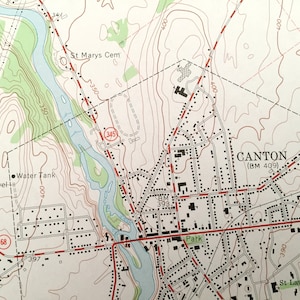 Antique Canton, New York 1964 US Geological Survey Topographic Map– St ...