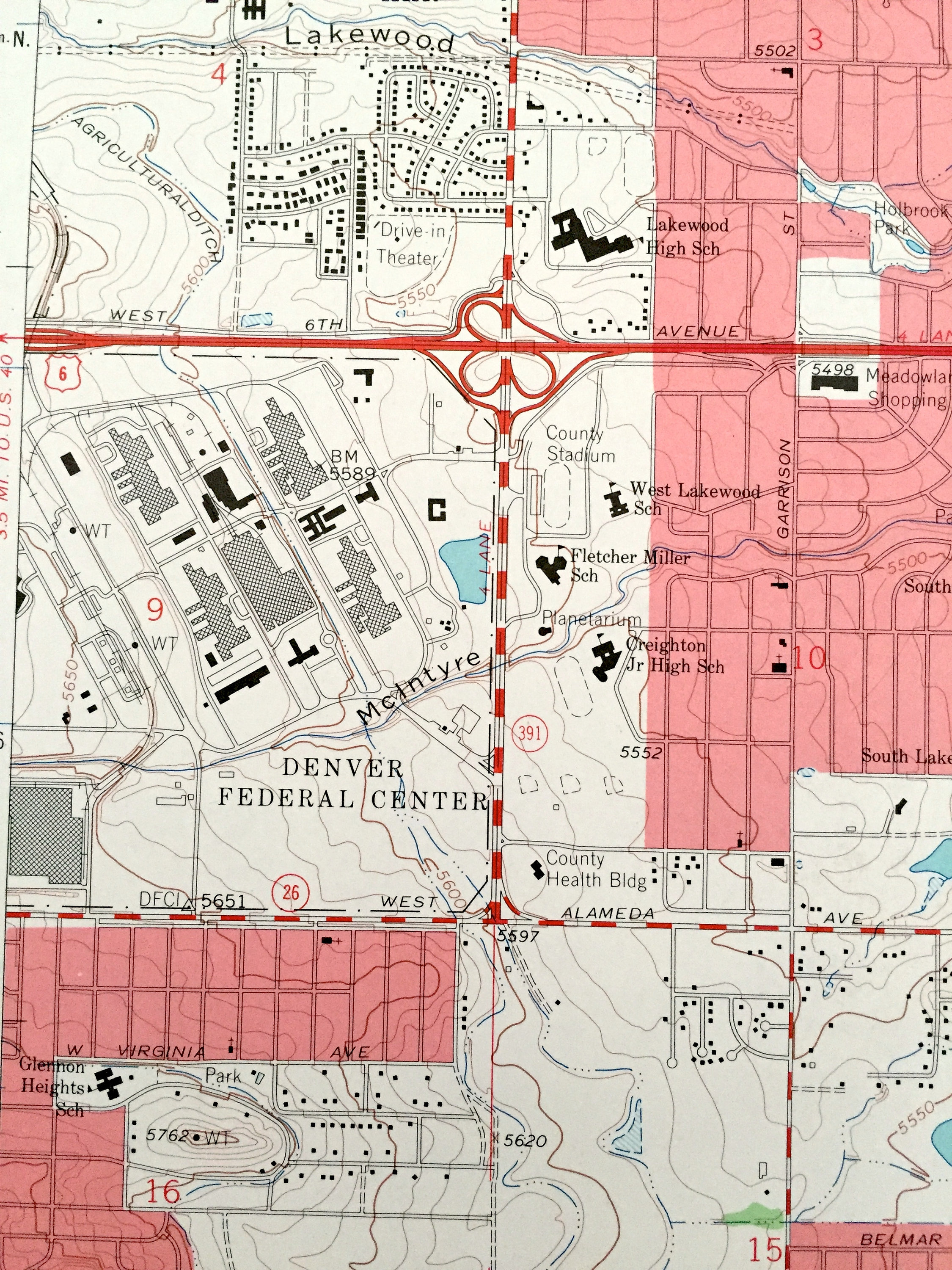 Antique Fort Logan Colorado 1965 US Geological Survey - Etsy
