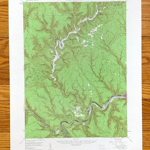 Antique Renovo West, Pennsylvania 1946 US Geological Survey Topographic ...