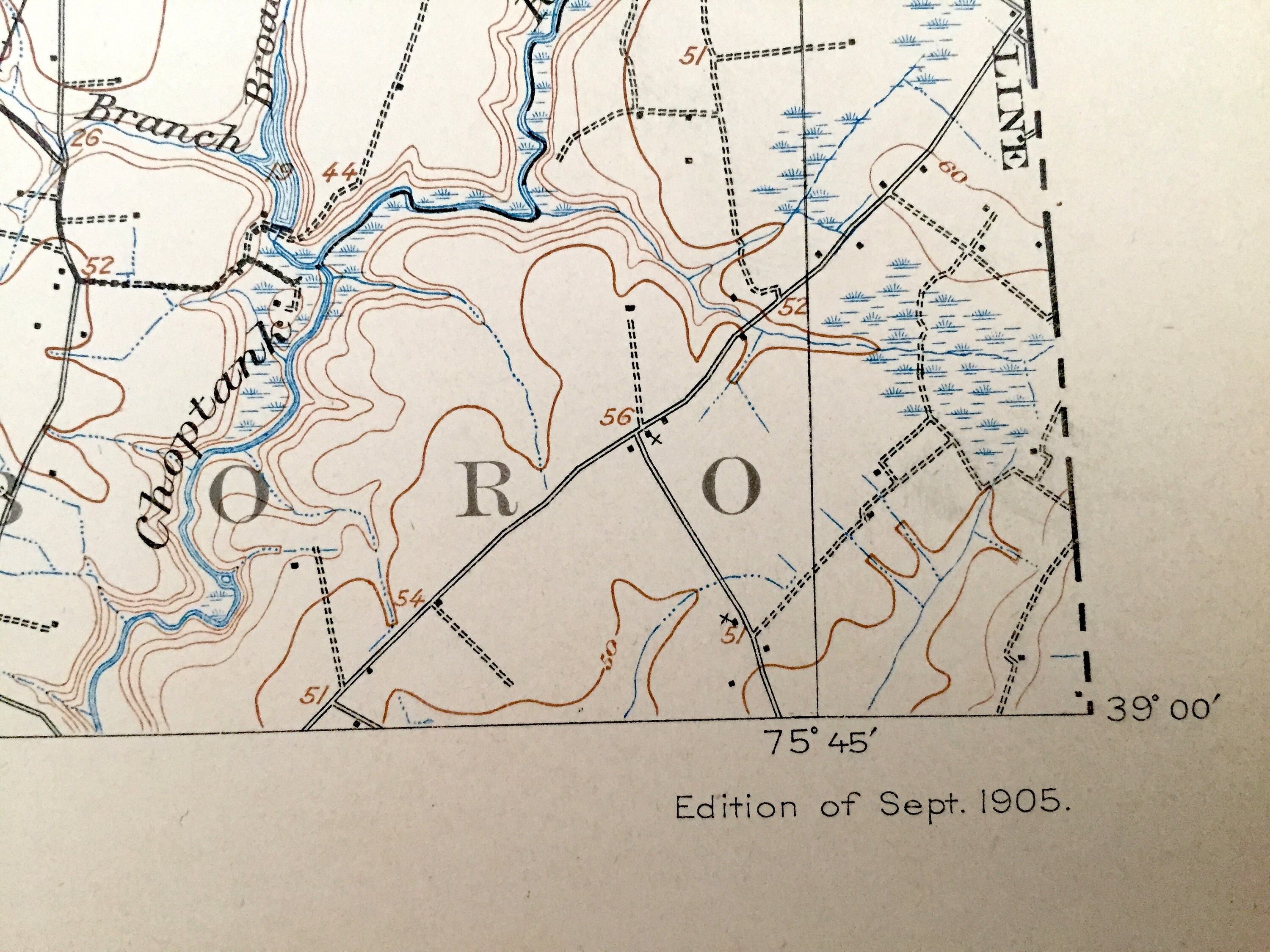 Antique Barclay, Maryland 1905 US Geological Survey Topographic Map ...