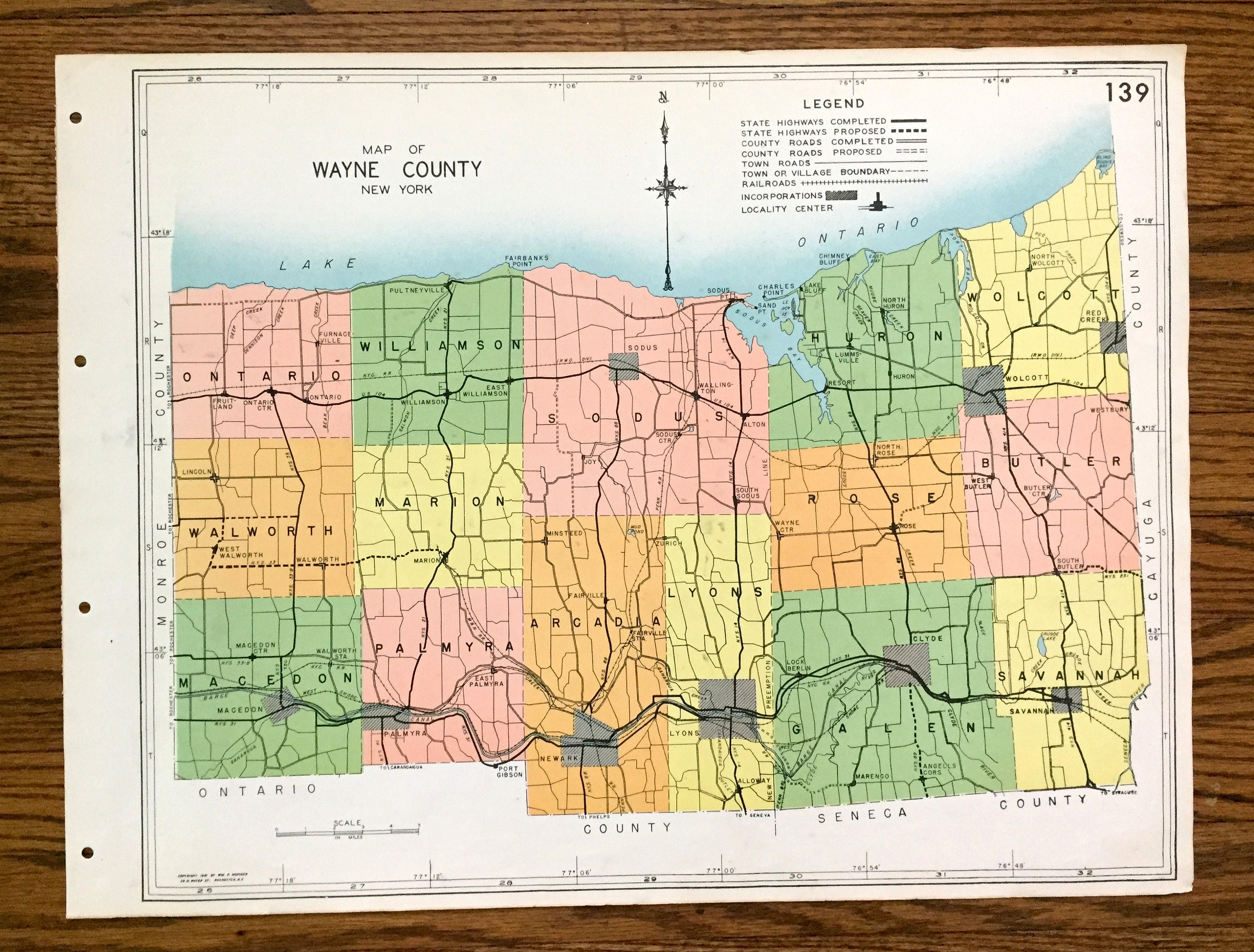 Wayne County Ny Map