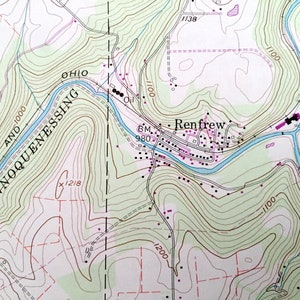Antique Butler, Pennsylvania 1958 US Geological Survey Topographic Map ...