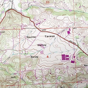 Antique Ramona, California 1955 US Geological Survey Topographic Map ...