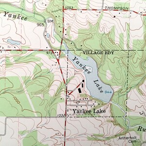 Antique Orangeville, Ohio & South Pymatuning, Pennsylvania 1961 US ...