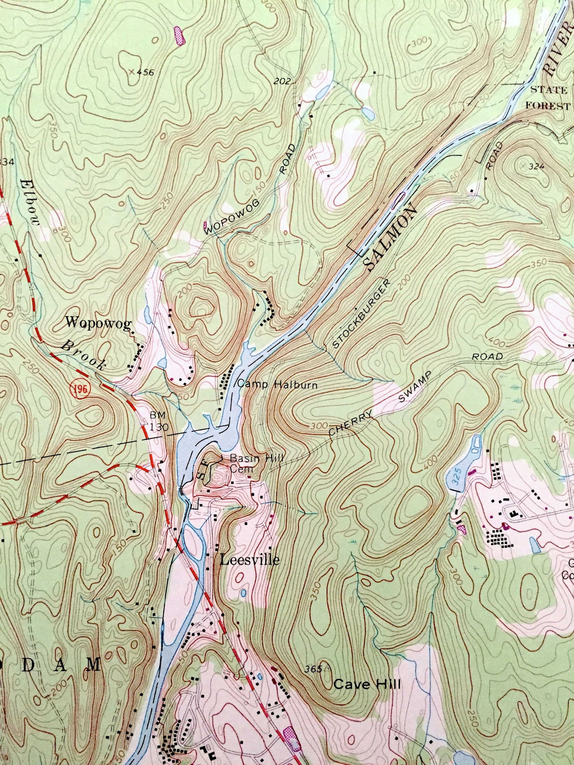 Antique Moodus, Connecticut 1967 Mapa topográfico del Servicio ...