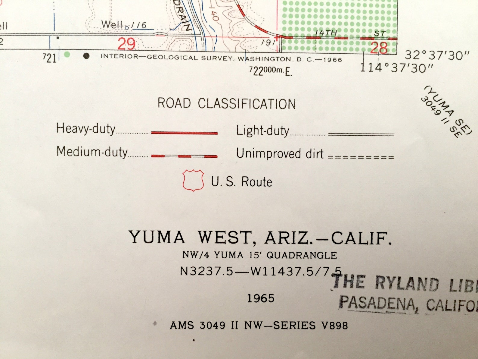 Antique Yuma, Arizona 1965 US Geological Survey Topographic Map – Yuma ...