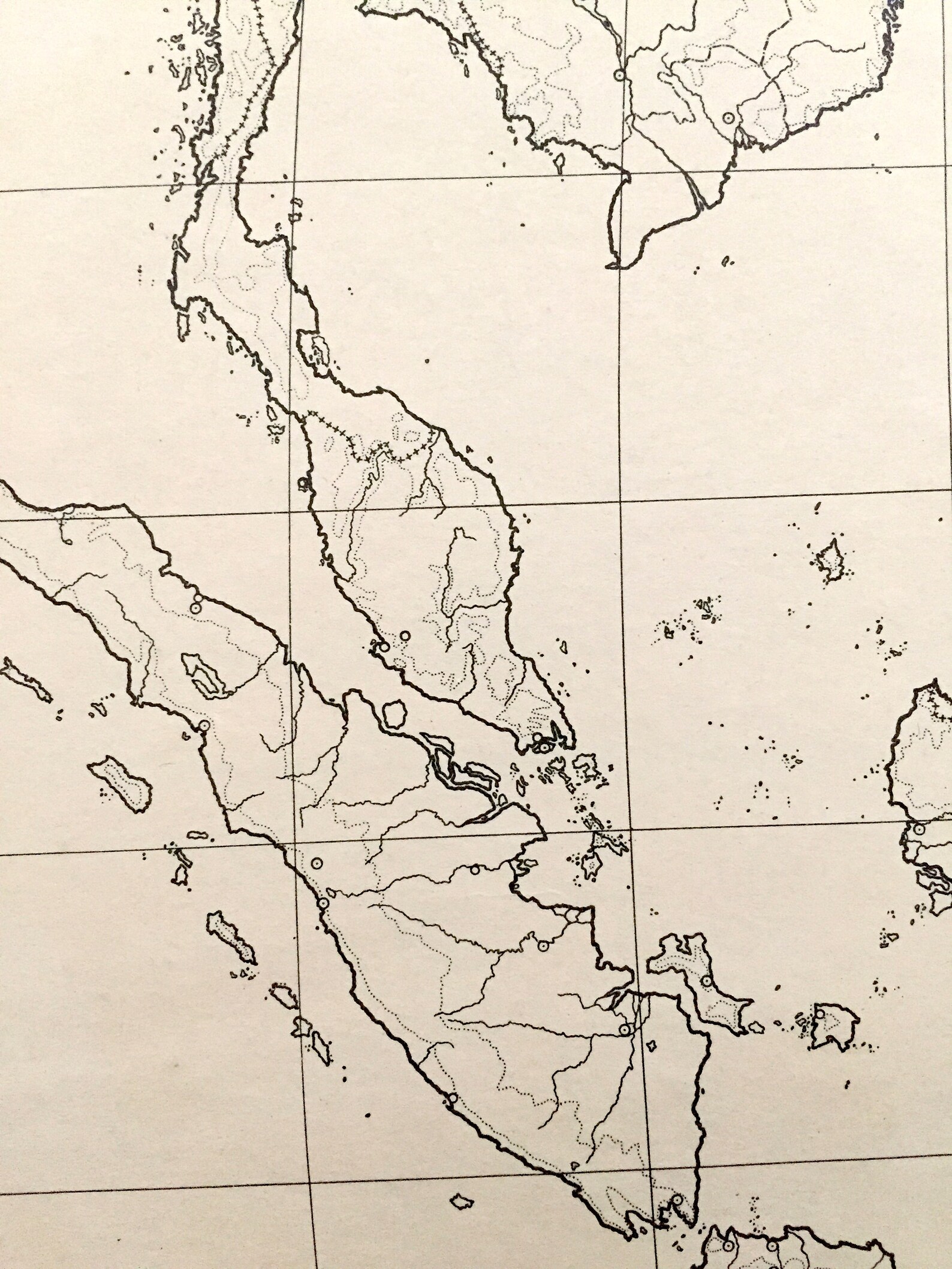 Antique 1924 East Indies Map by J Paul Goode – Viet Nam, Cambodia ...