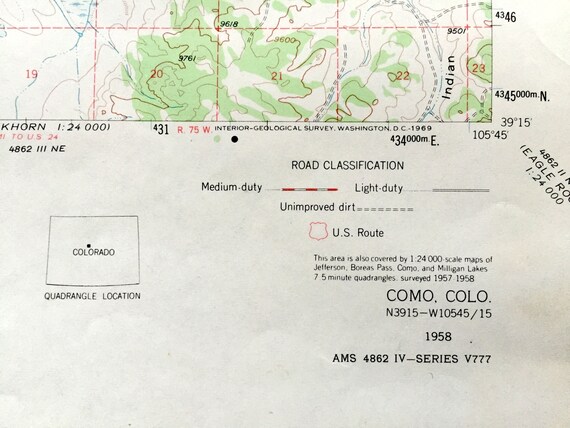 Como Colorado Map