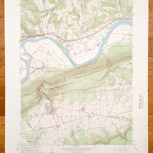 Antique Linden, Pennsylvania 1965 US Geological Survey Topographic Map ...