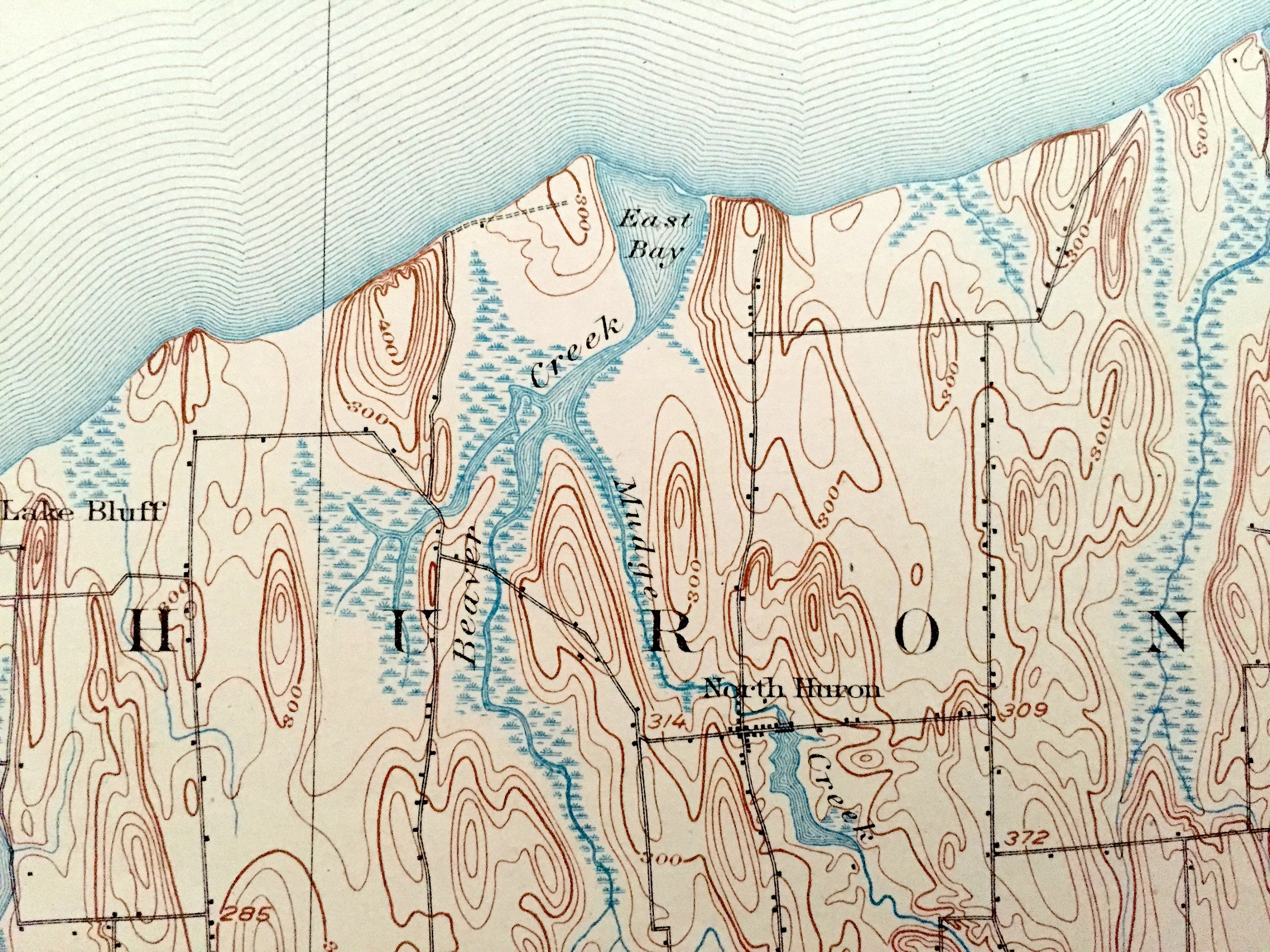 Antique Sodus Bay, New York 1902 US Geological Survey Topographic Map ...