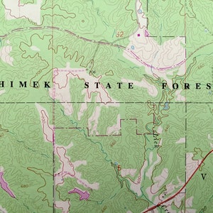 Antique Farmington, Iowa 1968 US Geological Survey Topographic Map ...