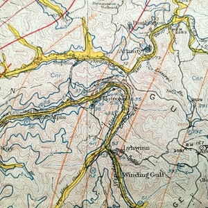 Antique Raleigh County, West Virginia 1916 Geological Survey Map ...