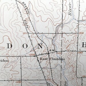 Antique Chardon, Ohio 1906 US Geological Survey Topographic Map ...