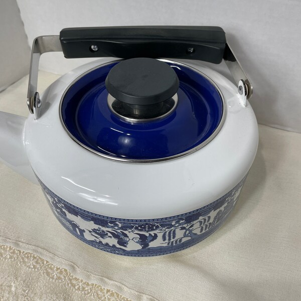 Blue Willow Teapot - Etsy