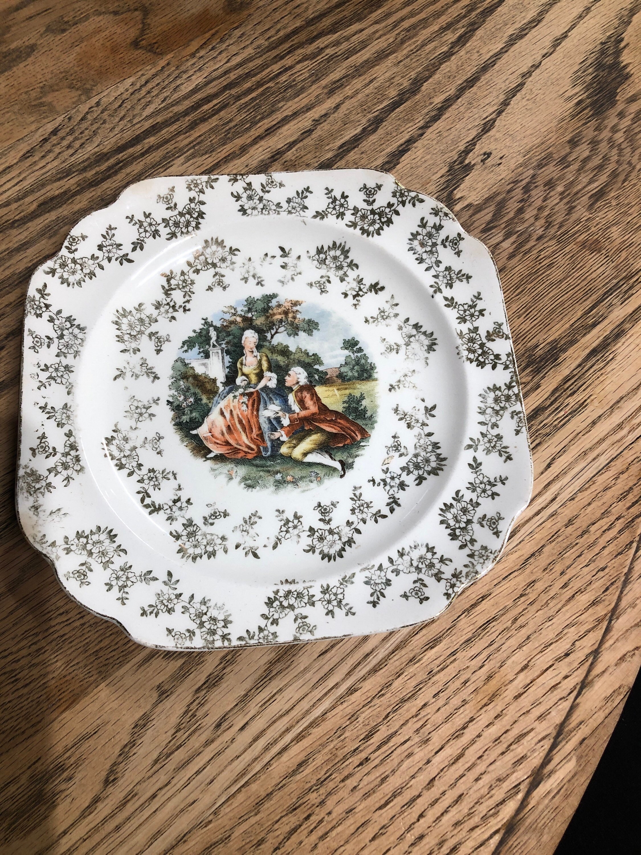 Colonial Washington 7 22k plate | Etsy