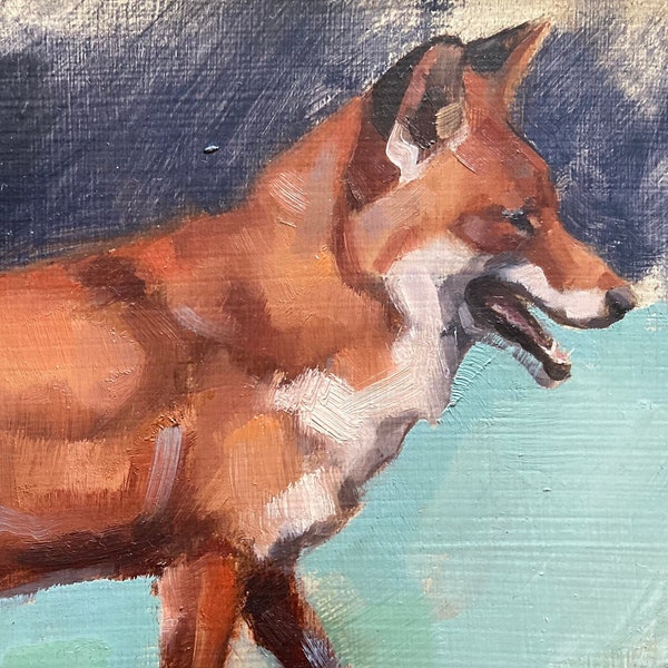 Original Fox Oil Painting - Etsy