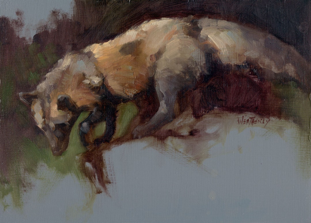 CROSS FOX STUDY Fine Art Print - Etsy