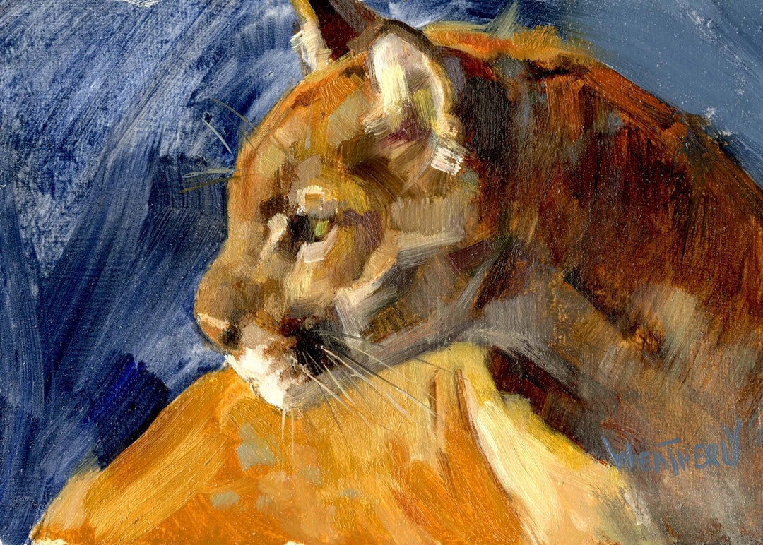 Catamount ORIGINAL OIL PAINTING - Etsy