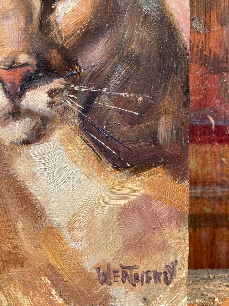 El Leon ORIGINAL OIL PAINTING - Etsy