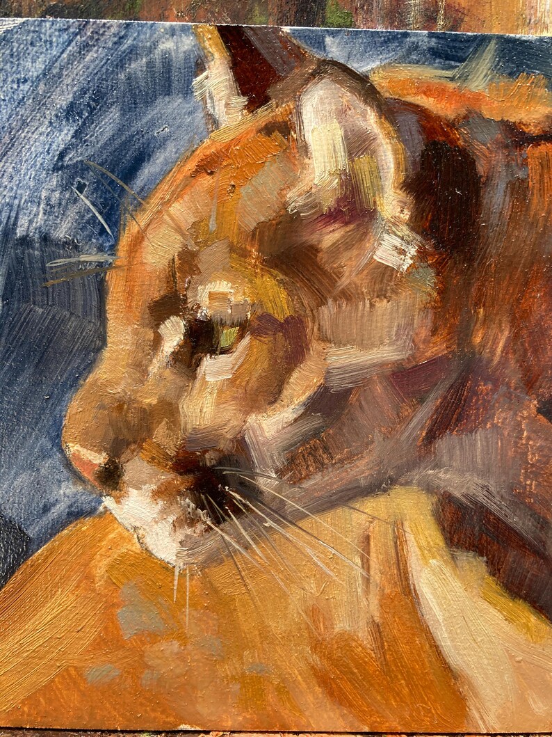 Catamount ORIGINAL OIL PAINTING - Etsy