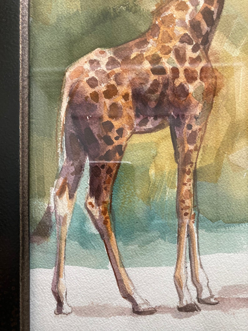 Giraffe ORIGINAL WATERCOLOR - Etsy