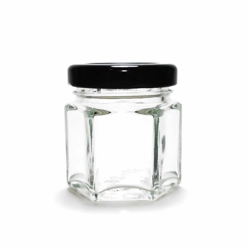 Hexagon Jars 4oz Hexagon Glass Candle Jar Hexagonal - Etsy