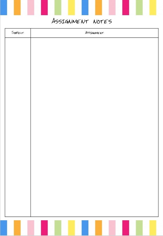 Homework Planner/organizer, School Calendar 2016/2017; Planner for Kids ...