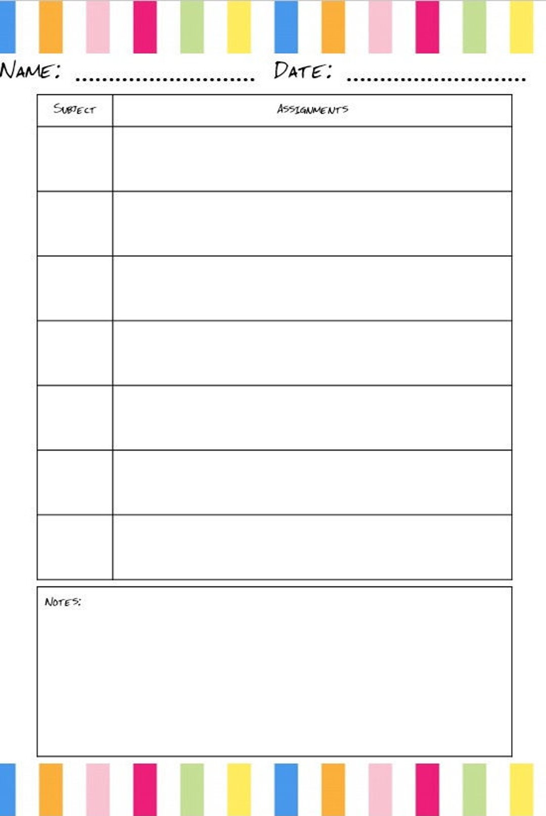 Homework Planner/organizer, School Calendar 2016/2017; Planner for Kids ...