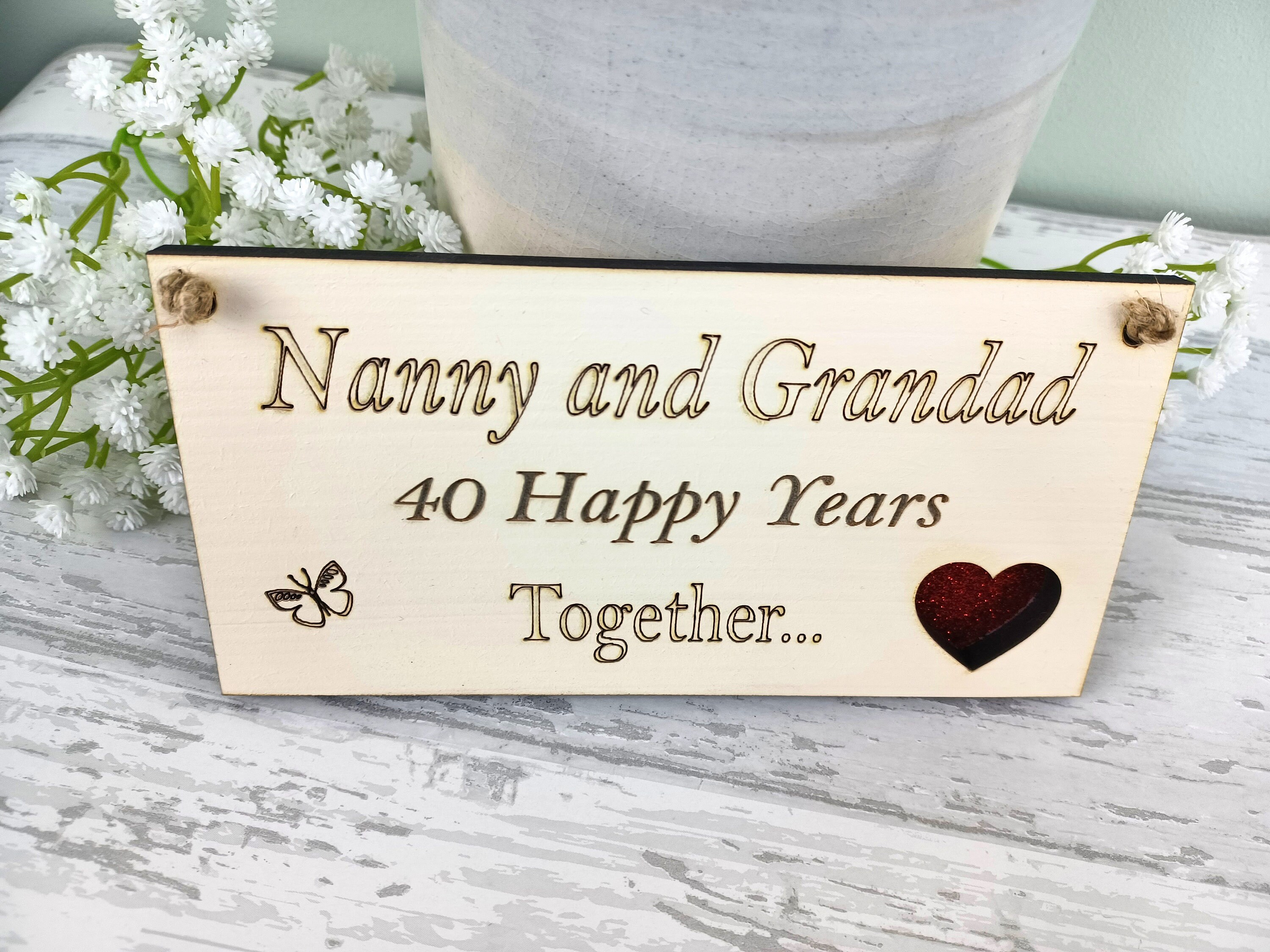 40th Wedding Anniversary Gift-ruby Wedding Gift-nanny and - Etsy