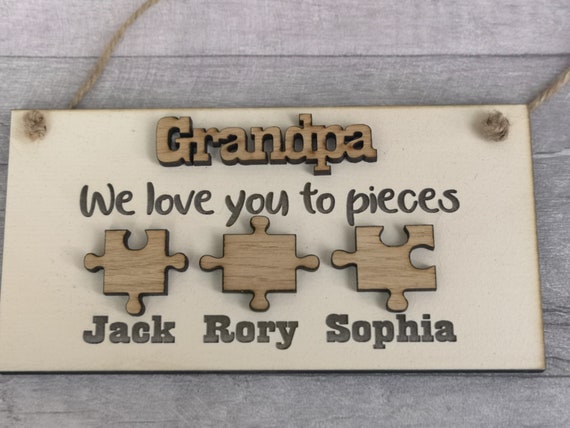 Best Gift for Grandpa personalised Gift for Grandpa grandpa Birthday Gift grandpa Christmas Gift wooden Gift for Grandpa gift From Grandkids Etsy