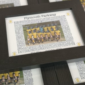 Personalised Football Team Frame-picture Frame Soccer Team-football ...