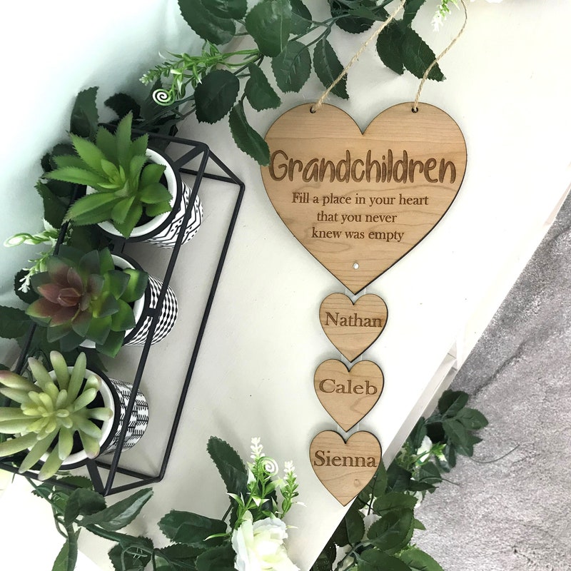 Grandparent Heart Sign - Etsy UK