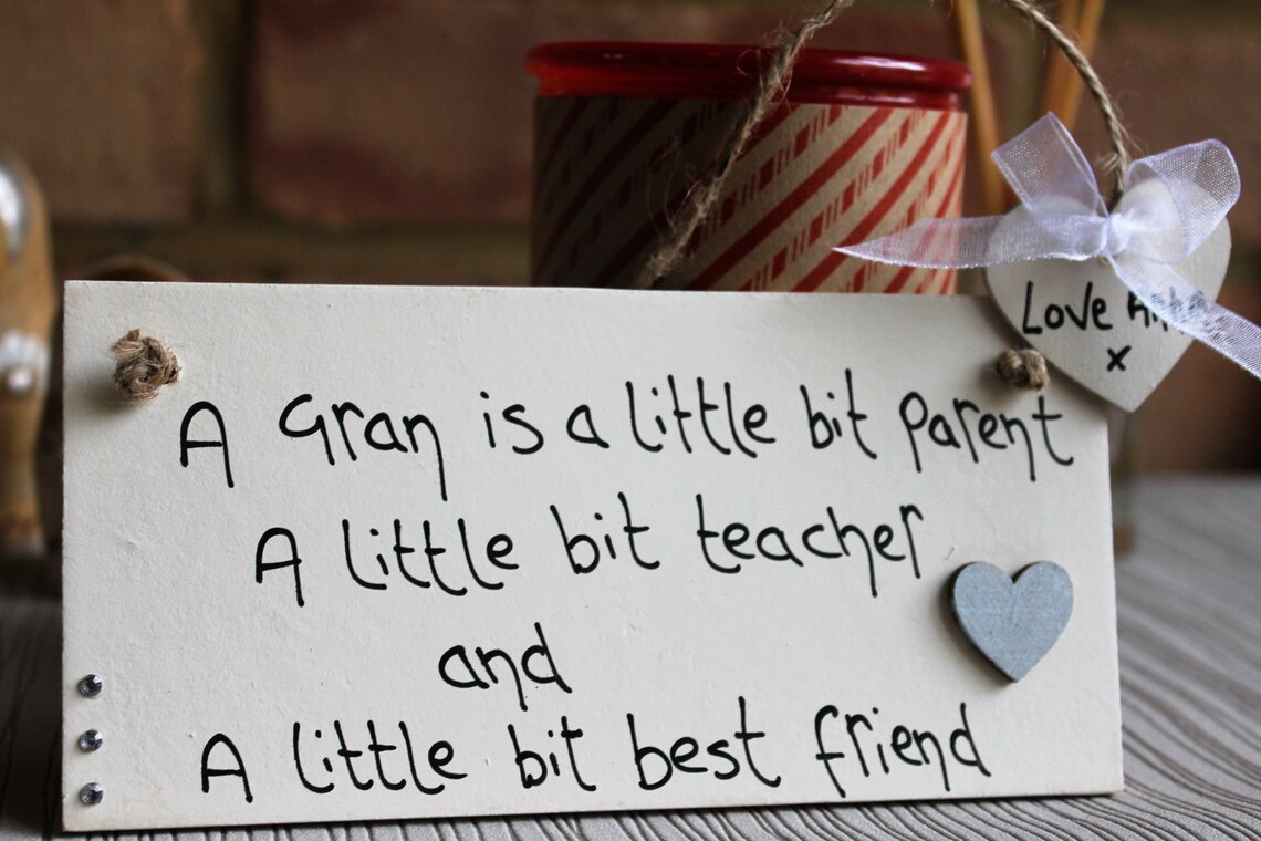 Present for Gran - Personalised Gran Gift - Gran Plaque - Gift Gran ...