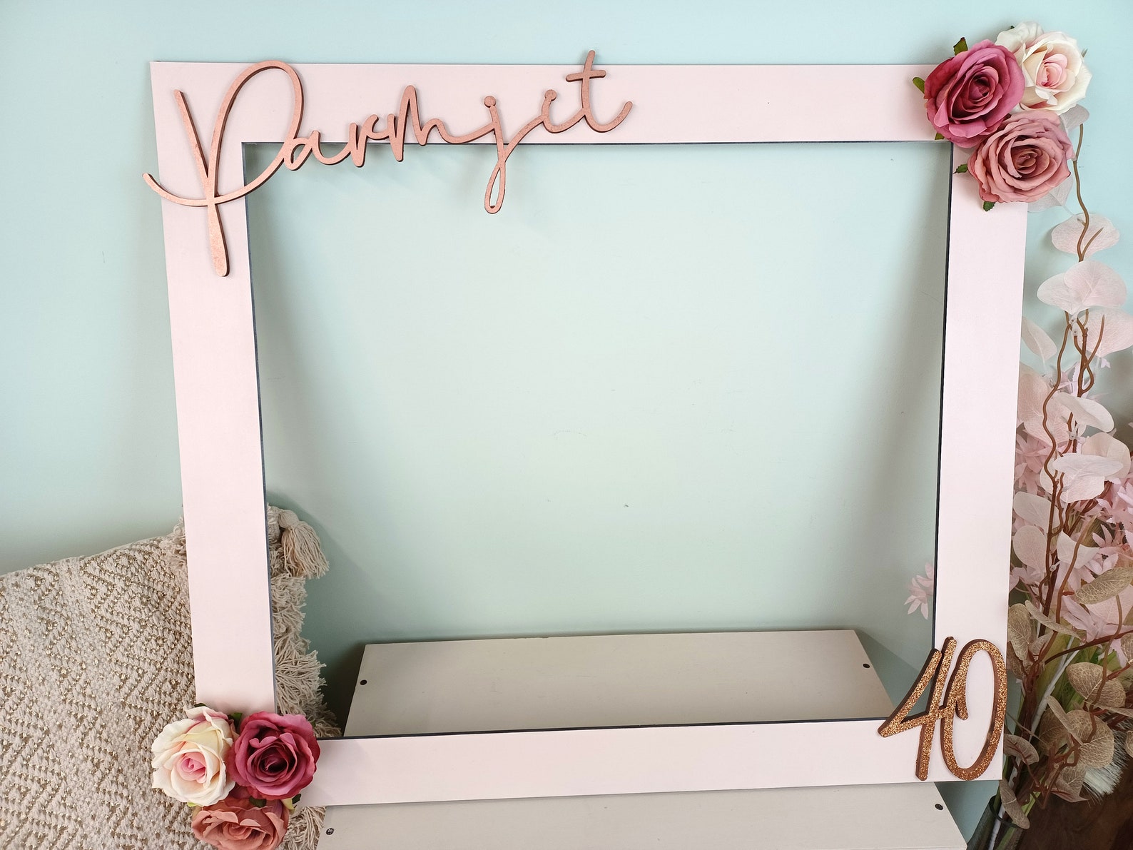 40 Birthday Party Selfie Frame-personalised 40 Birthday Photo - Etsy