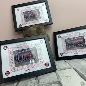 Football Team Award Gift Personalised Wooden Photo Frame - Sport Team ...