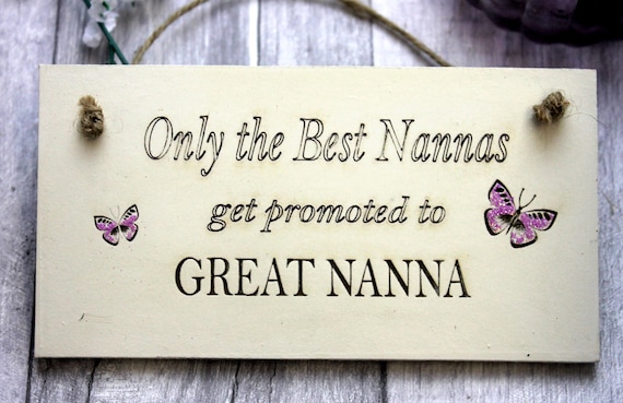 Great Nanna Gifts Sign-personalised Gifts for Great - Etsy UK