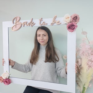 Personalised Bride to Be Selfie Frame-hen Party Selfie Board-hen Do ...