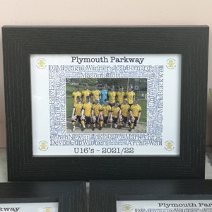 Personalised Football Team Frame-picture Frame Soccer Team-football ...