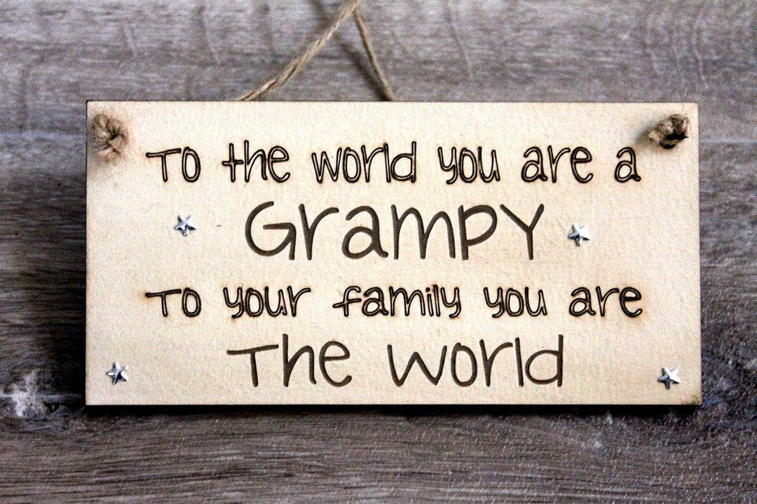 Grampy Fathers Day Gift-gift Sign for Grampy-grampy Christmas Gift ...