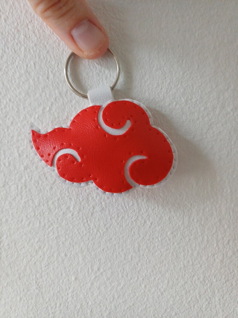 Akatsuki Cloud Keychain - Etsy
