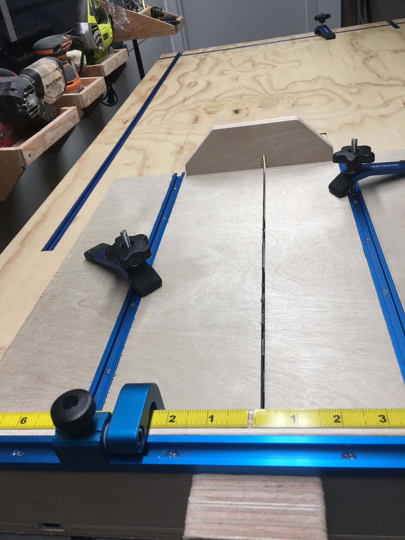 Cross Cut Sled With Flip Stop and Hold Down Clamps - Etsy