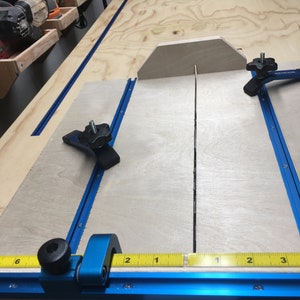 Cross Cut Sled With Flip Stop and Hold Down Clamps - Etsy