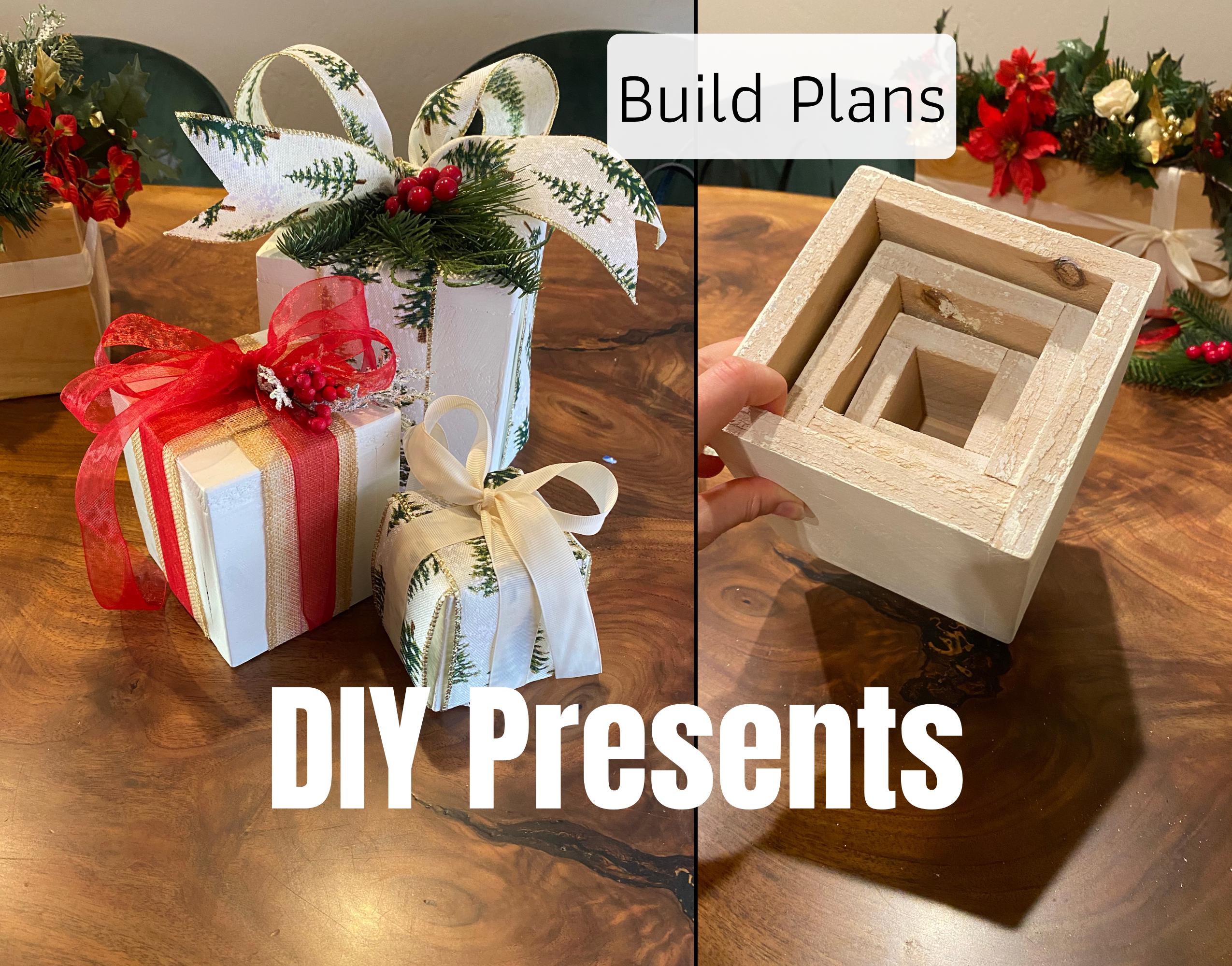 DIY Christmas Present Decor Build Plans - Etsy